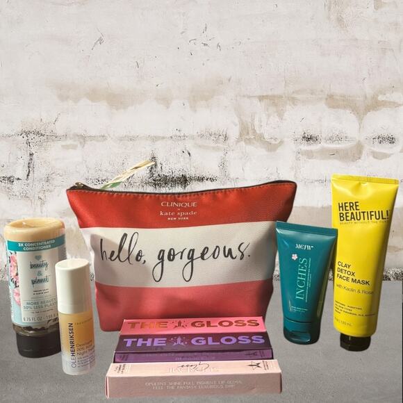 kate spade | Bags | Kate Spade Clinique Cosmetic Bag Bundle 8 Pieces ...
